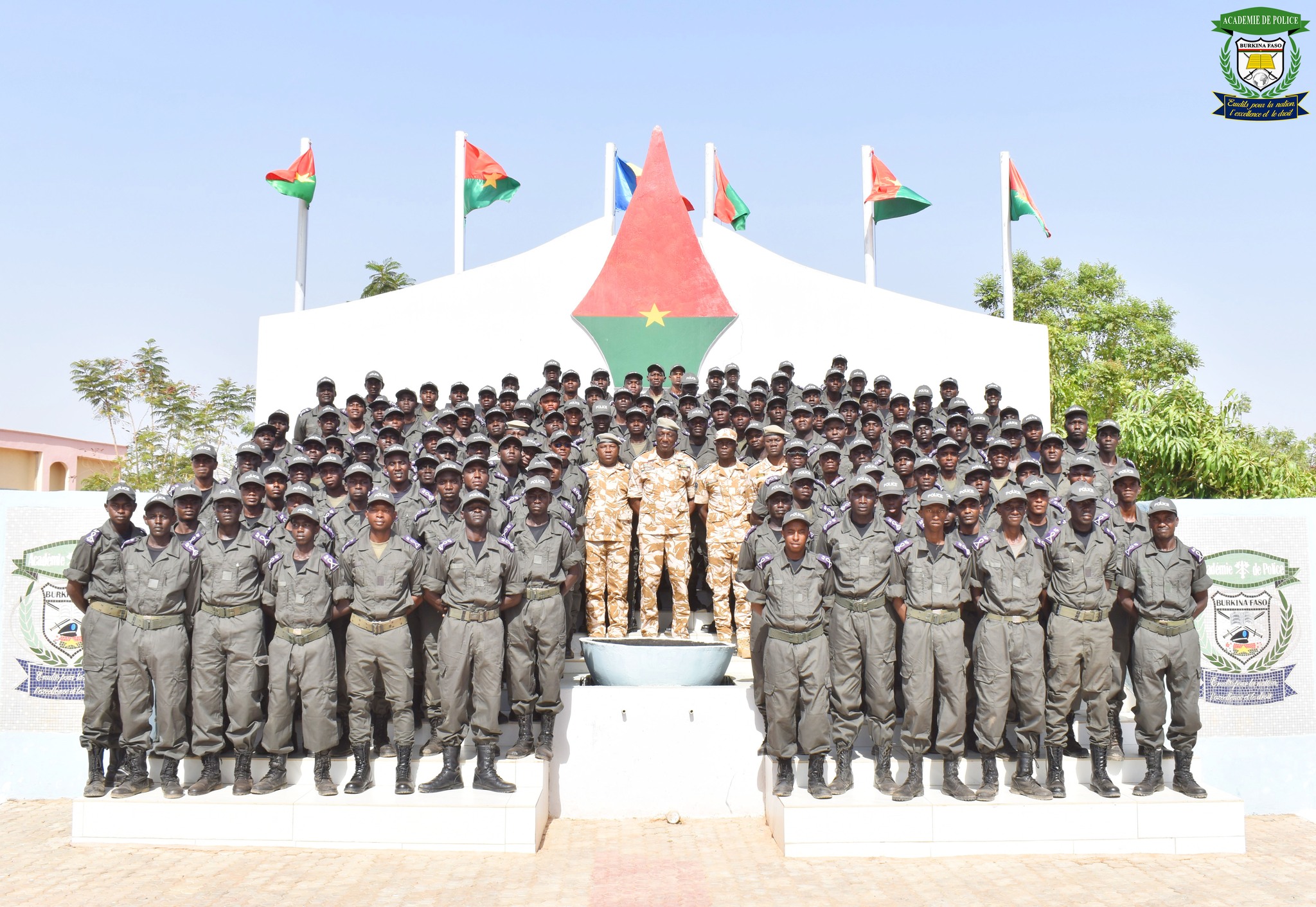 Académie de police du Burkina Faso : fin de formation militaire de base ...