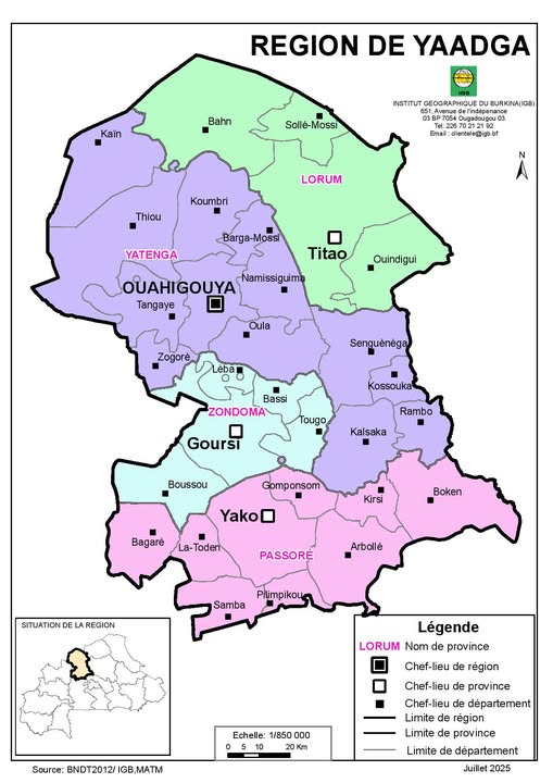 Burkina Faso : la région de Yaadga dont le chef-lieu est Ouahigouya fait référence au petit-fils ...